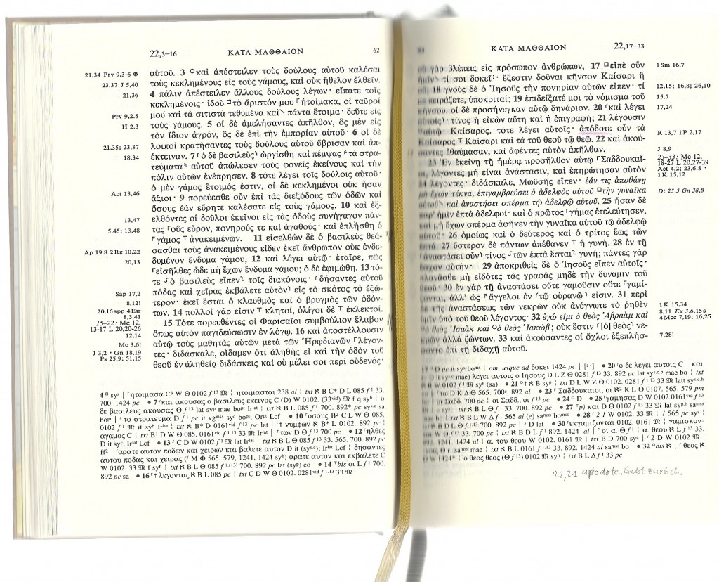 Biblia Sacra Utriusque Testamenti Editio Hebraica et Greaca [NA27 ...